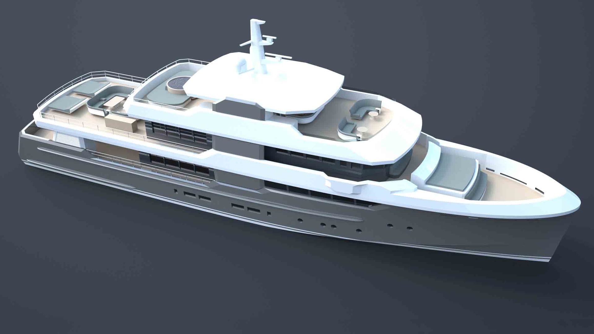 Van Geest Design's 40m Ocean Nomad superyacht concept